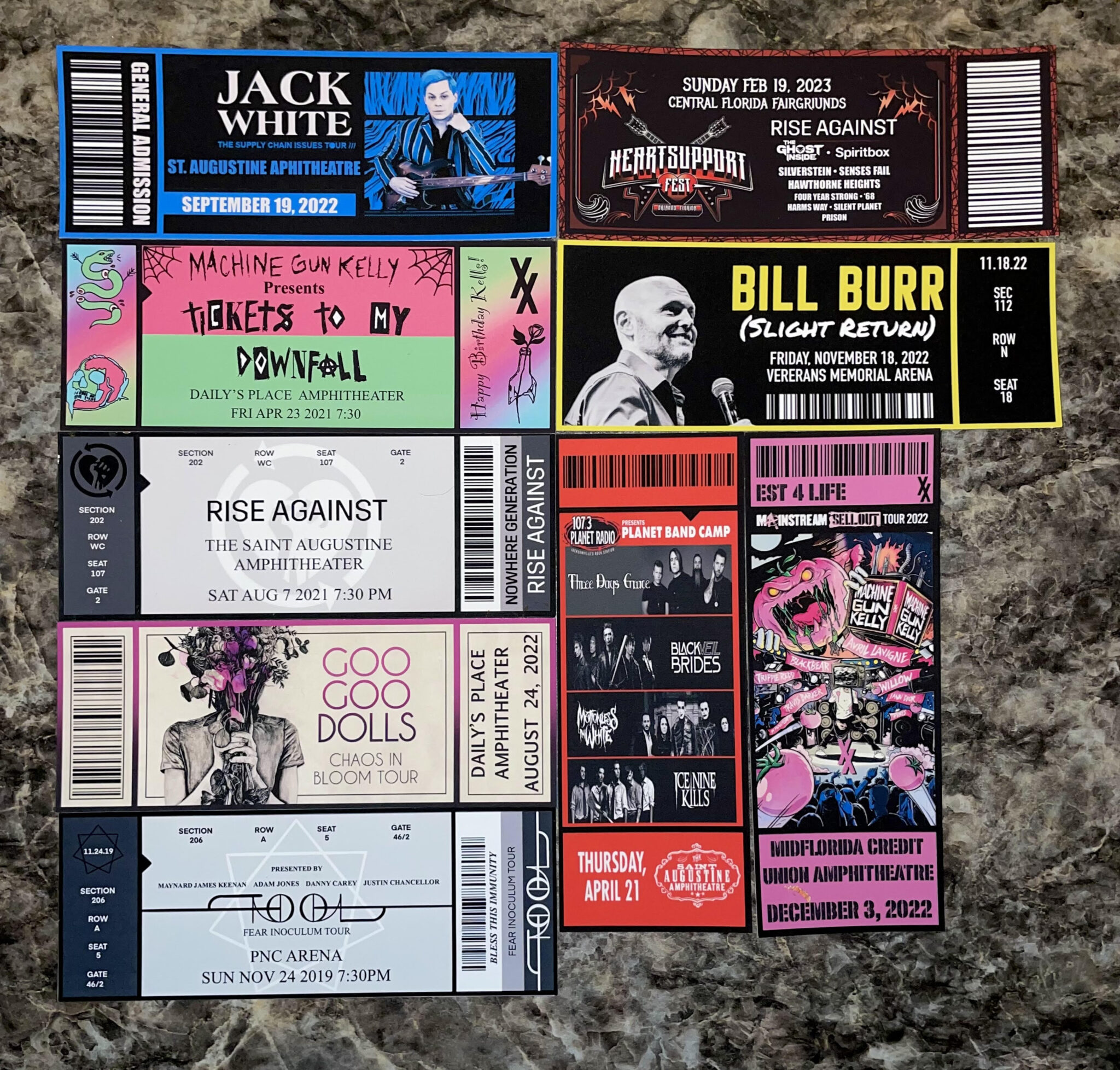 Commemorative Tickets – Commemorative Tickets, Setlists, Passes, and More!